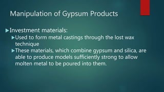 Chapter 16: Gypsum | PPTX