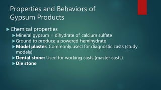 Chapter 16: Gypsum | PPTX