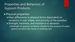 Chapter 16: Gypsum | PPTX