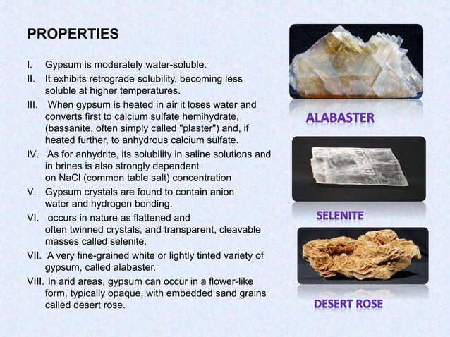 Gypsum | PPTX | Commodities | Economy