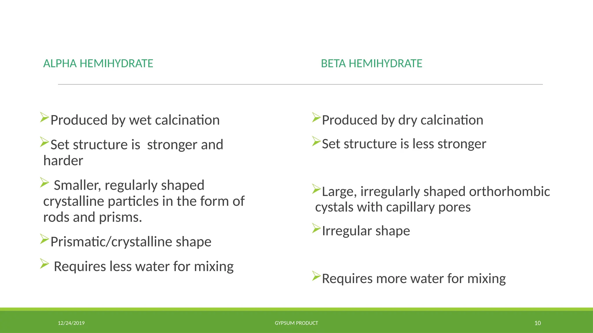 Gypsum products and their applications . | PPTX | Dental Health ...