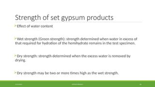 Gypsum products and their applications . | PPTX