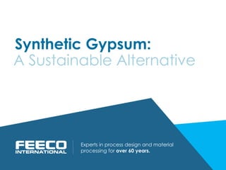 Synthetic Gypsum: A Sustainable Alternative | PPTX | Geology | Science