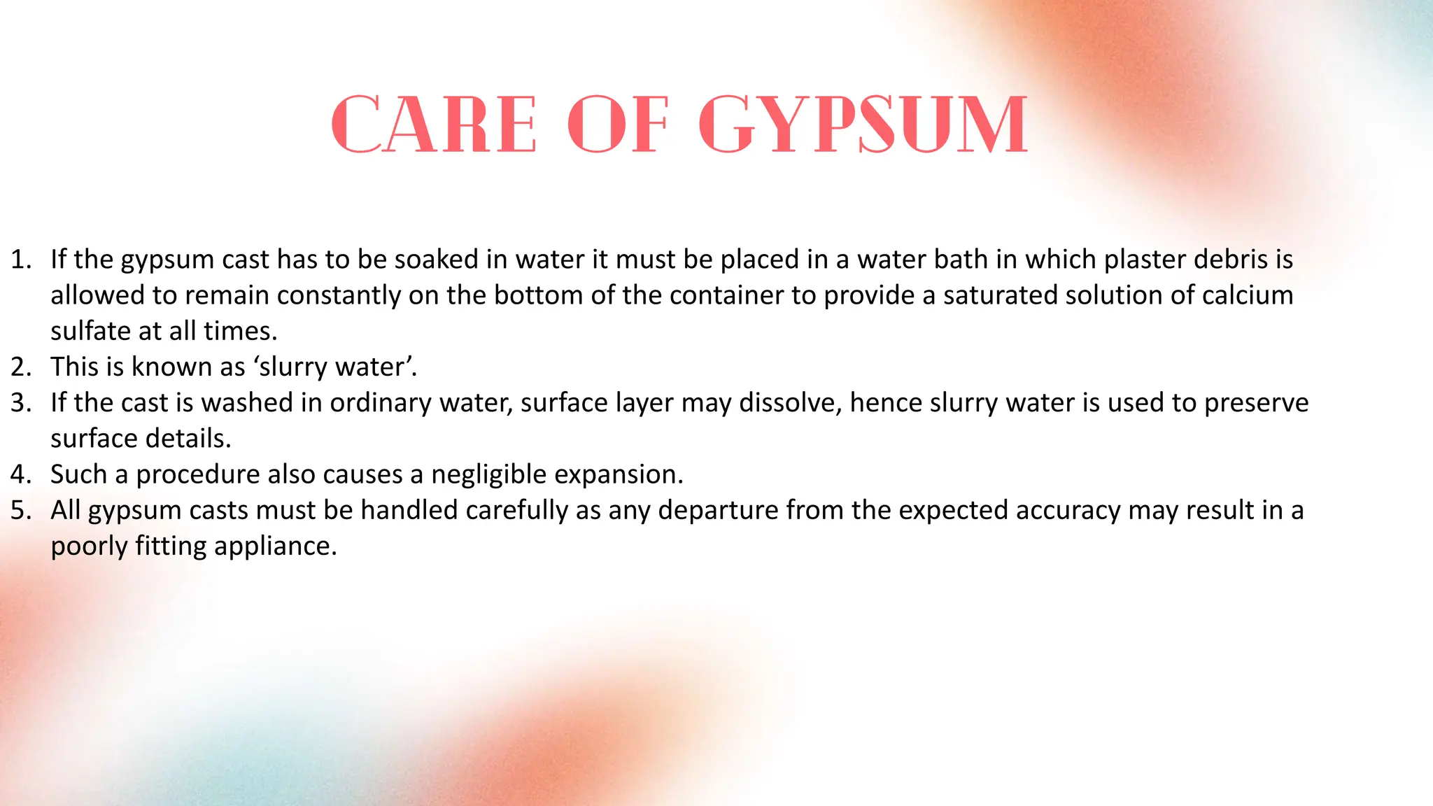 Gypsum products and its prosthodontic implications .pptx