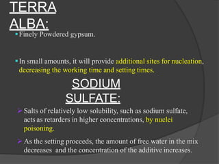 Gypsum and gypsum products | PPTX