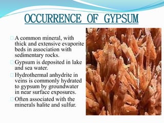 Gypsum as a costruction material | PPTX