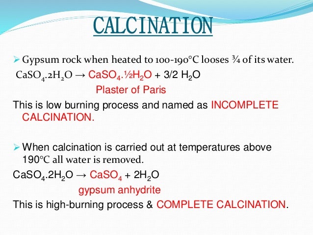 Gypsum as a costruction material