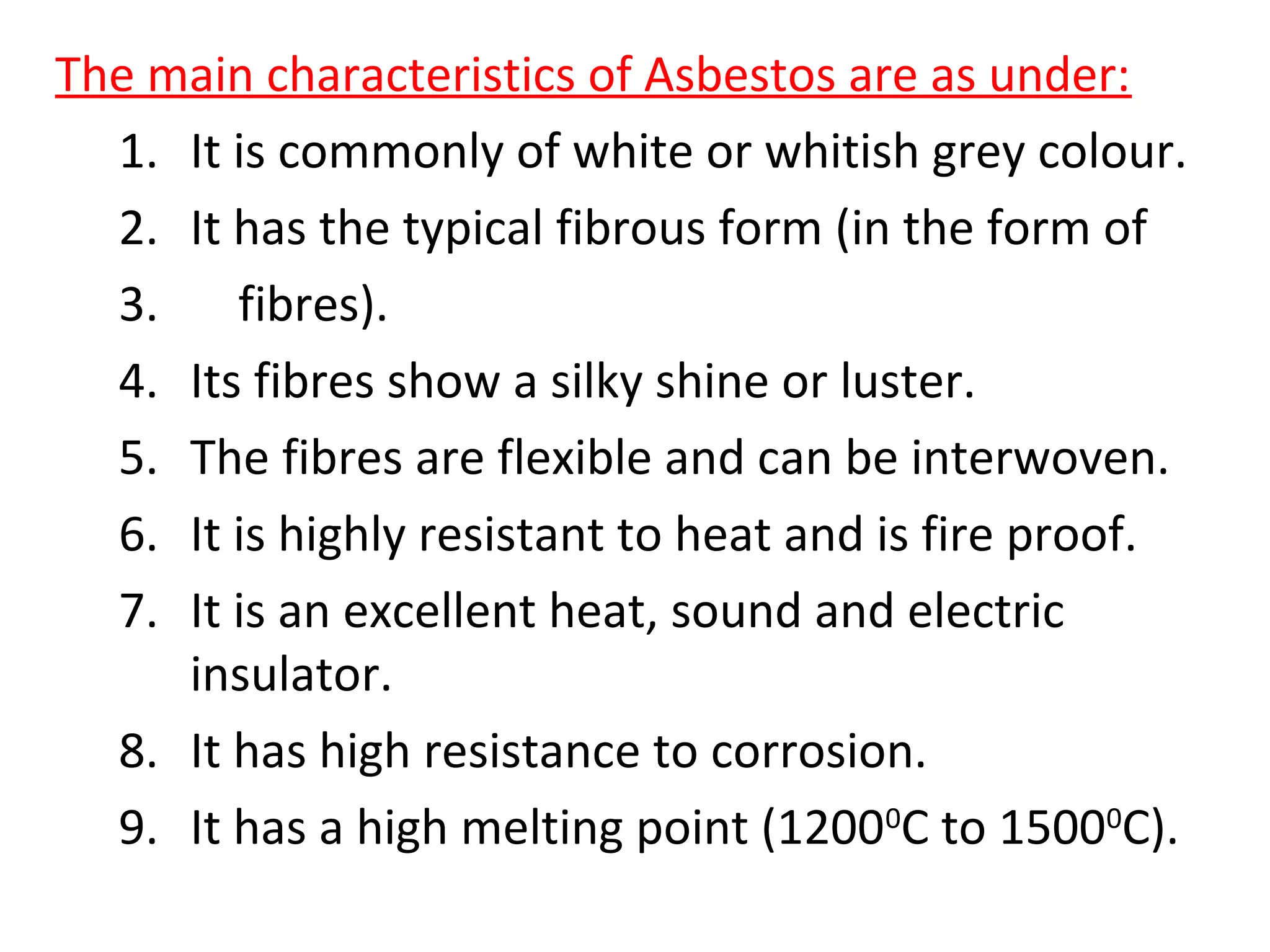 Gypsum & asbestos | PPT