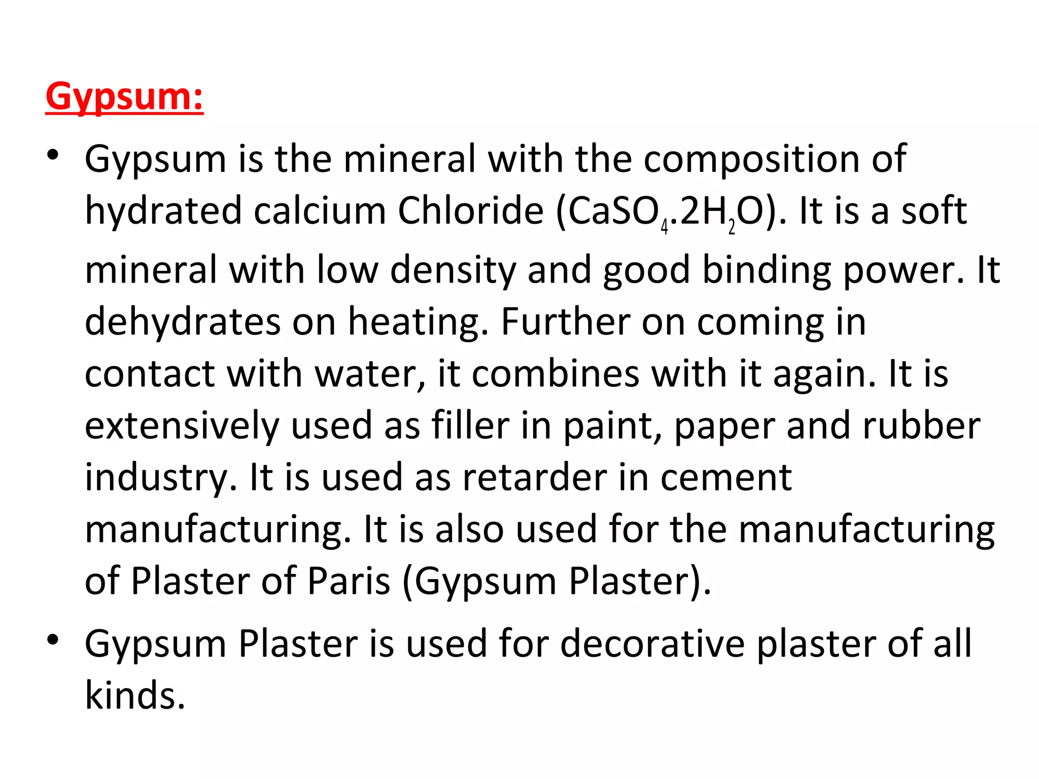 Gypsum & asbestos | PPT