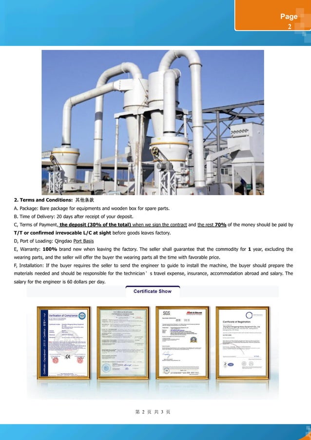 Gypsum grinding plant | PDF | Commodities | Economy