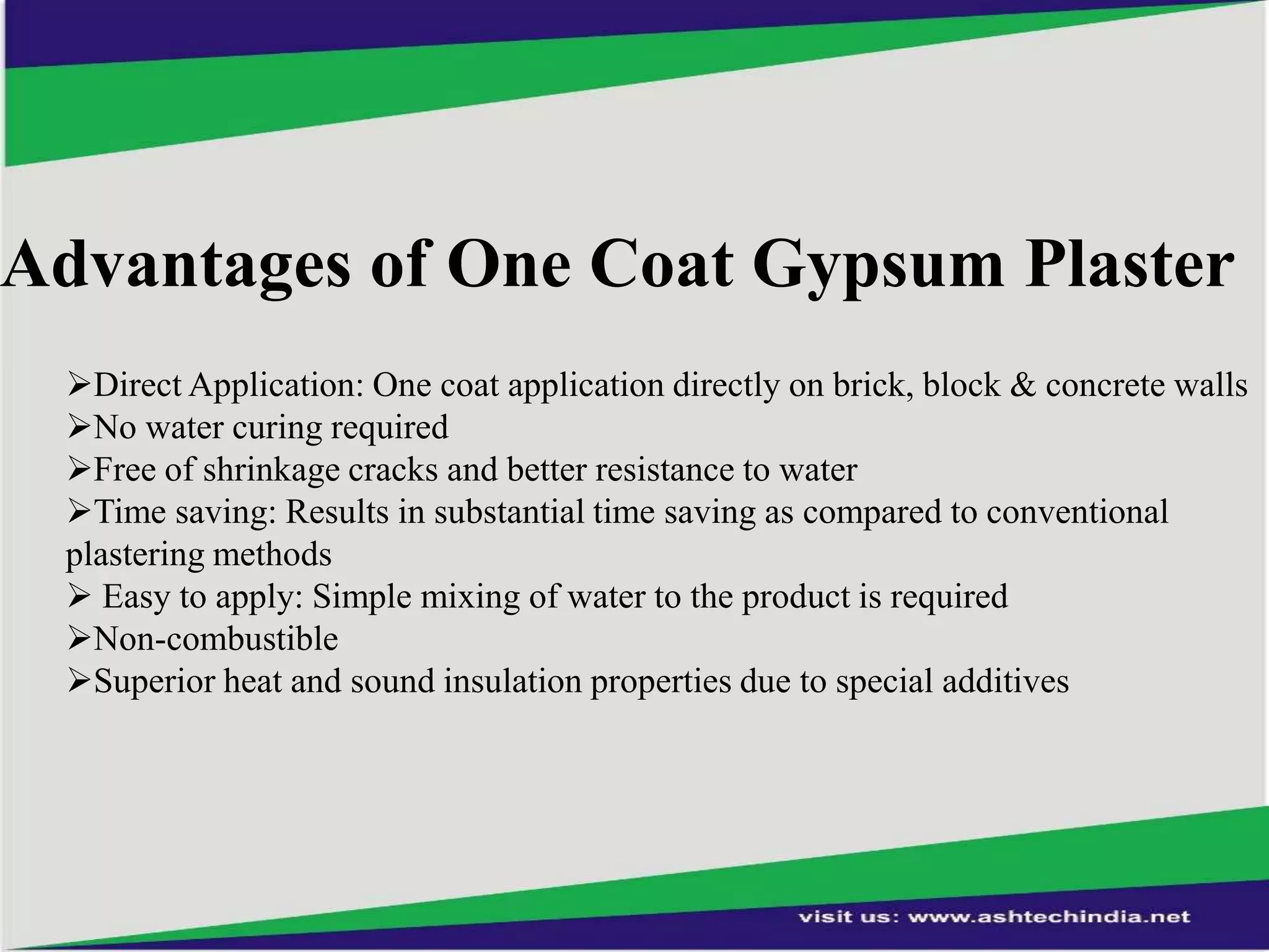 GYPSUM PLASTER | PPTX