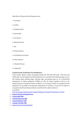 Gypsum powder production line,Gypsum powder process line,Gypsum powder ...