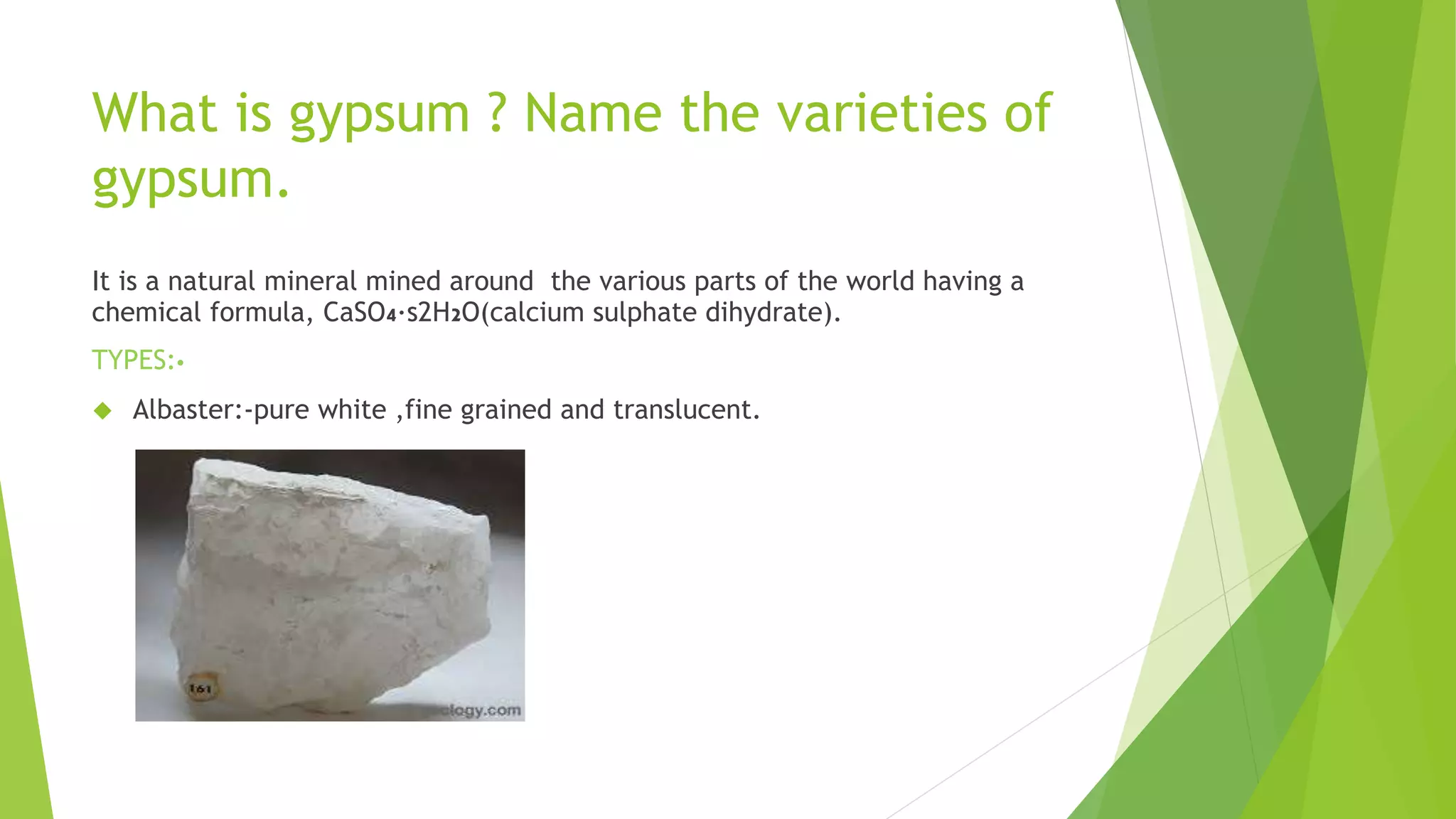 GYPSUM PRODUCTS DENTAL MATERIALS | PPTX