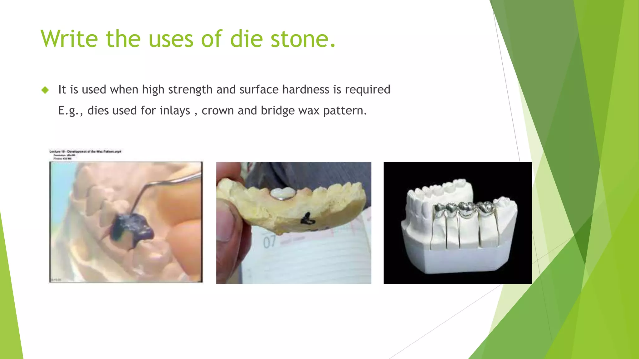 GYPSUM PRODUCTS DENTAL MATERIALS | PPTX