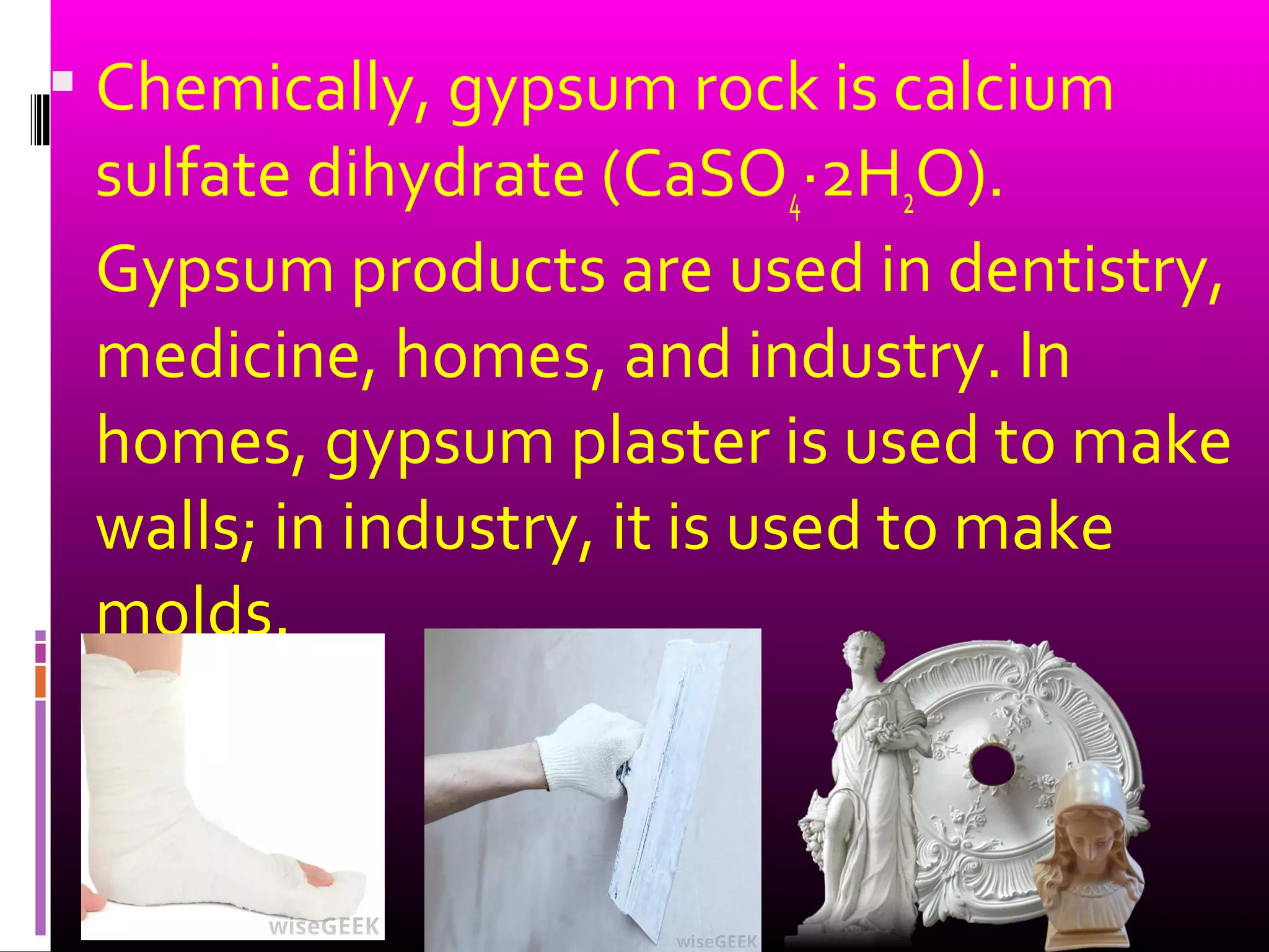 Gypsum products | PPT