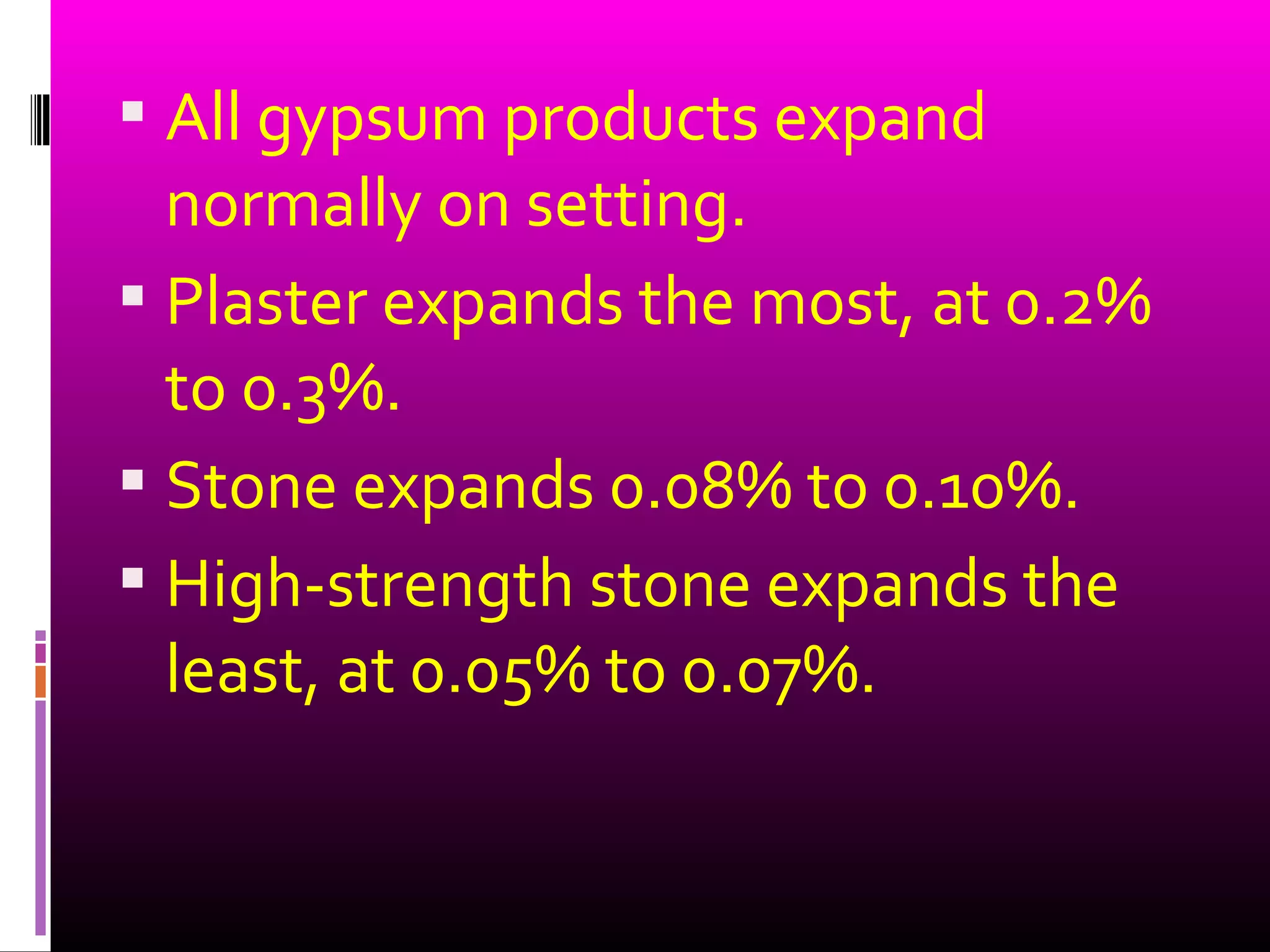 Gypsum products | PPT