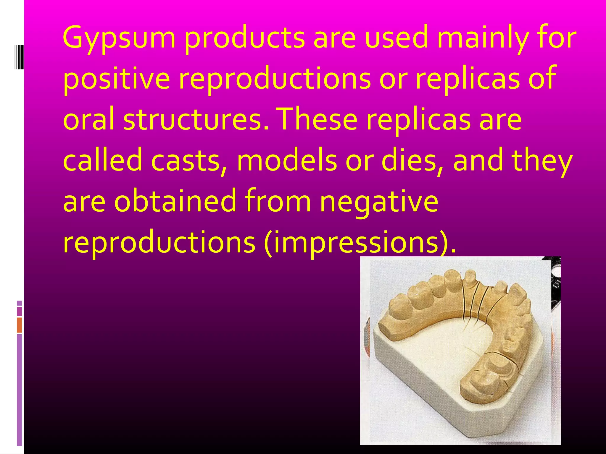 Gypsum products | PPT
