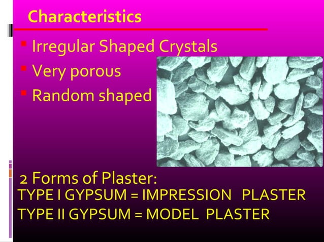 Gypsum products | PPT