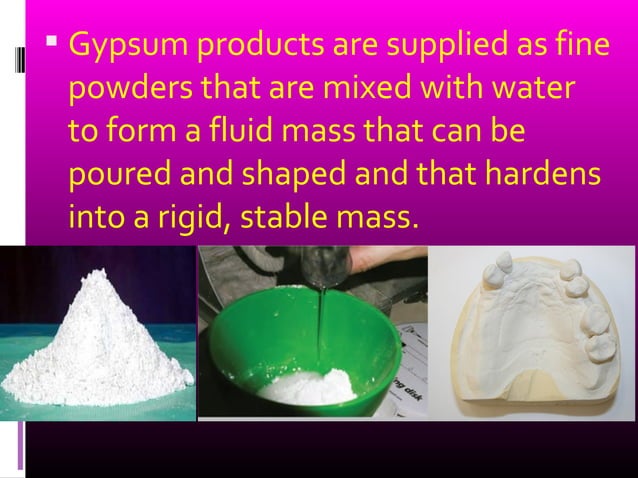 Gypsum products | PPT