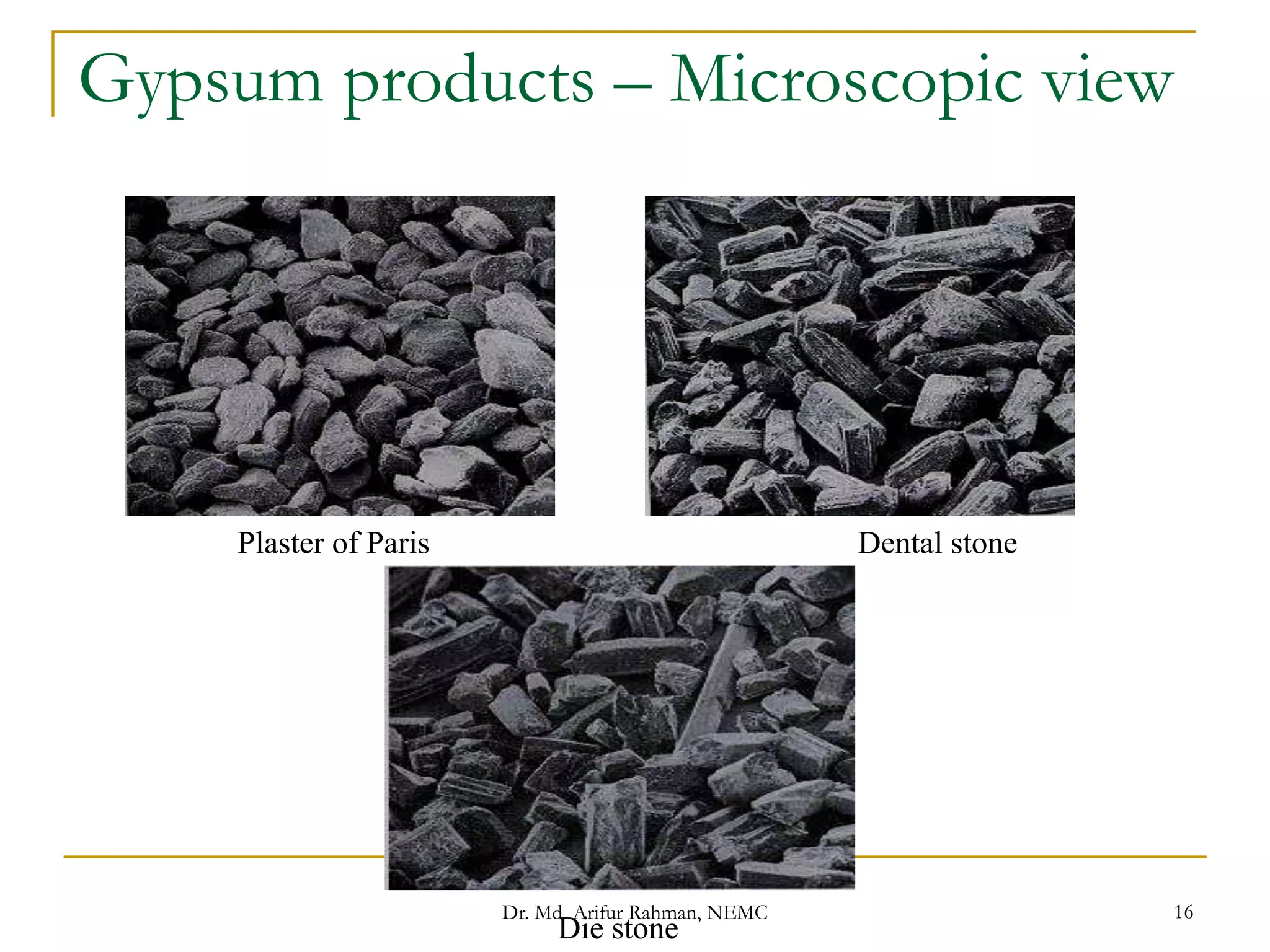 Gypsum products | PPSX