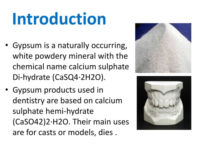 Gypsum products | PPSX