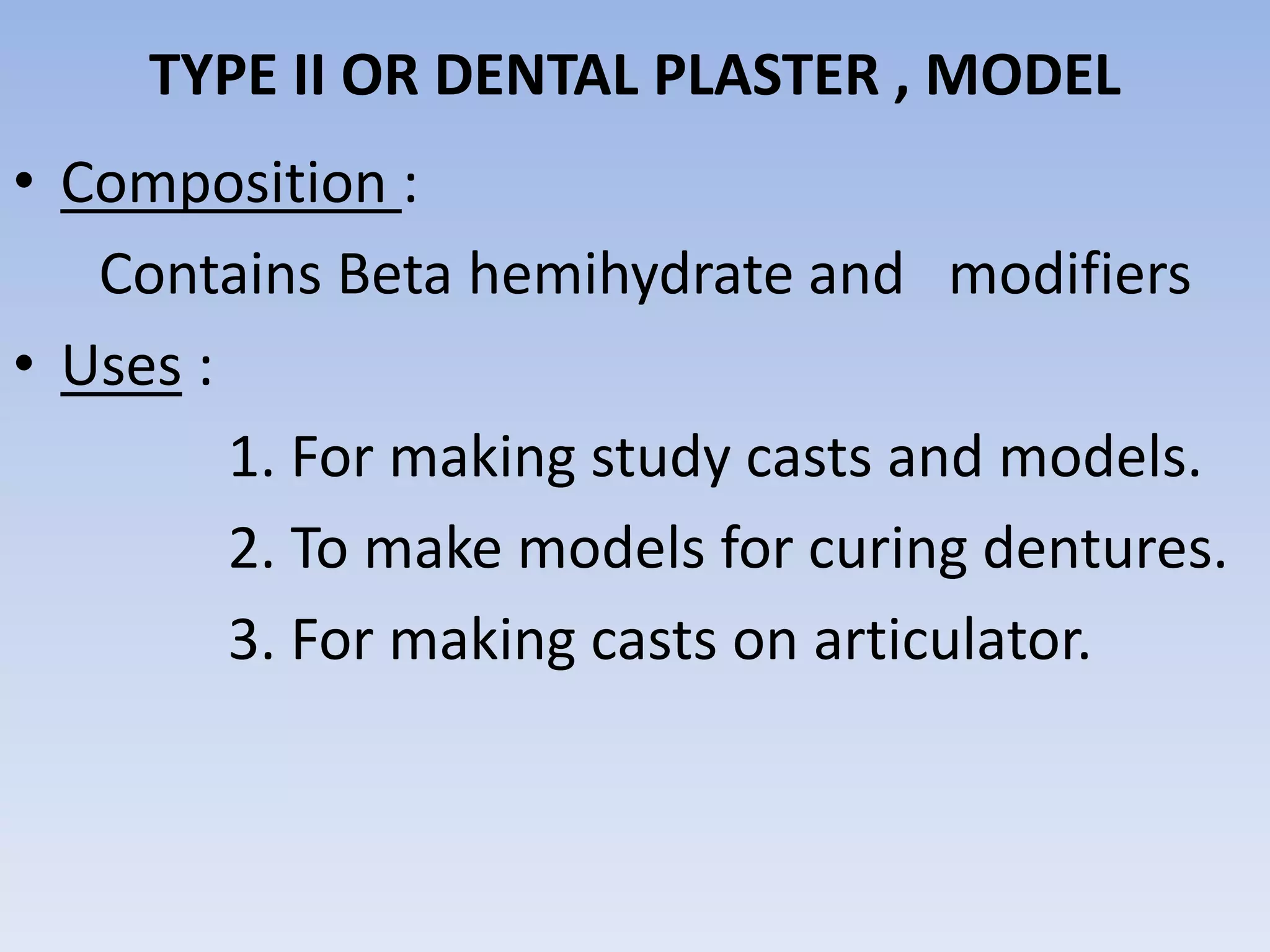 Gypsum products | PPTX