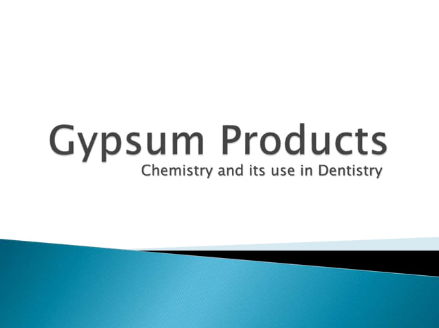 Gypsum products | PPT
