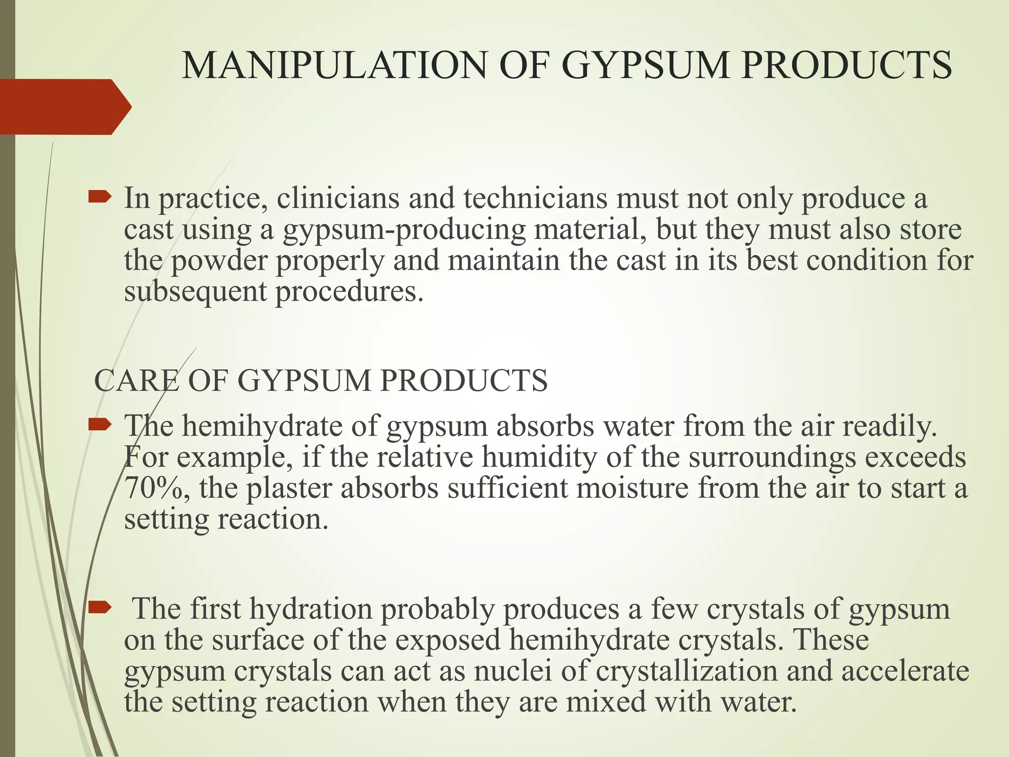 Gypsum products | PPTX
