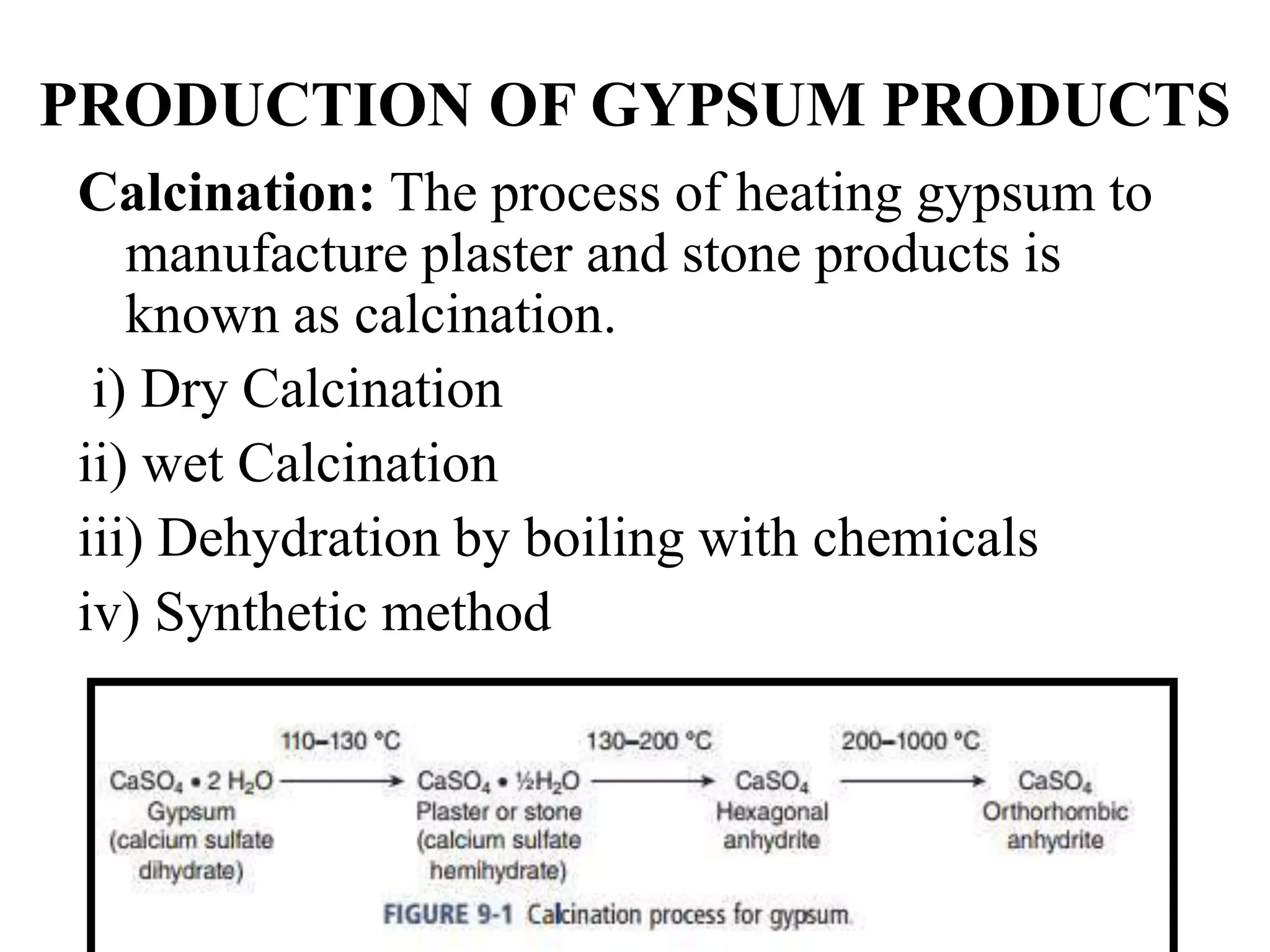 Gypsum Products | PPTX