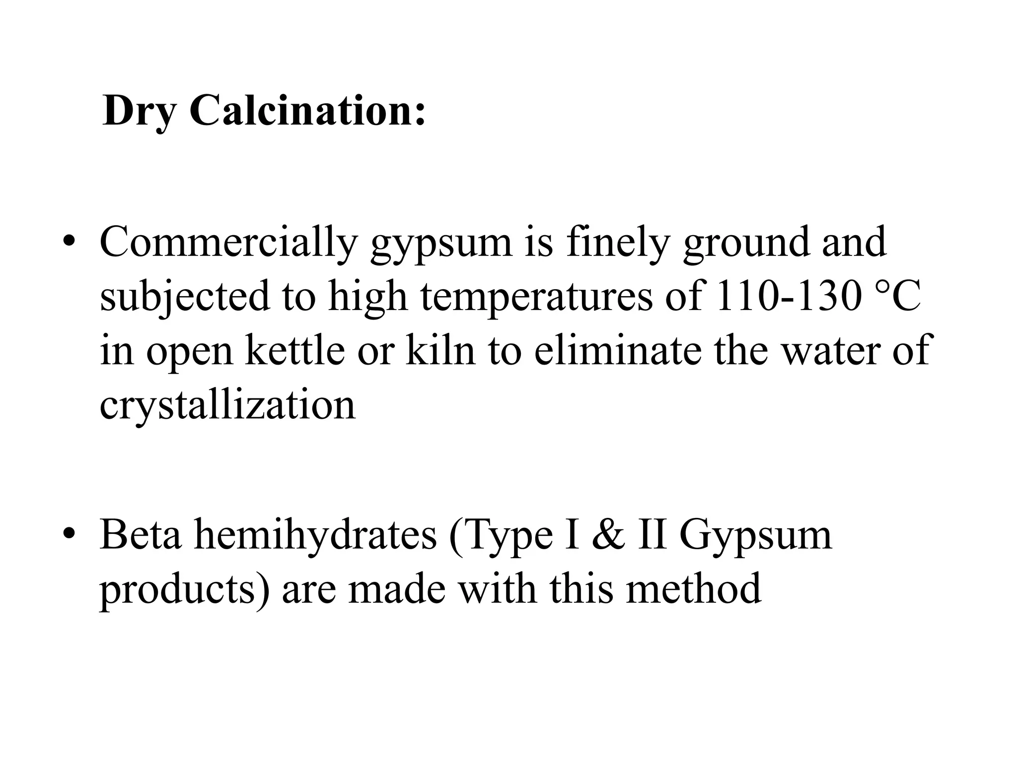 Gypsum Products | PPTX