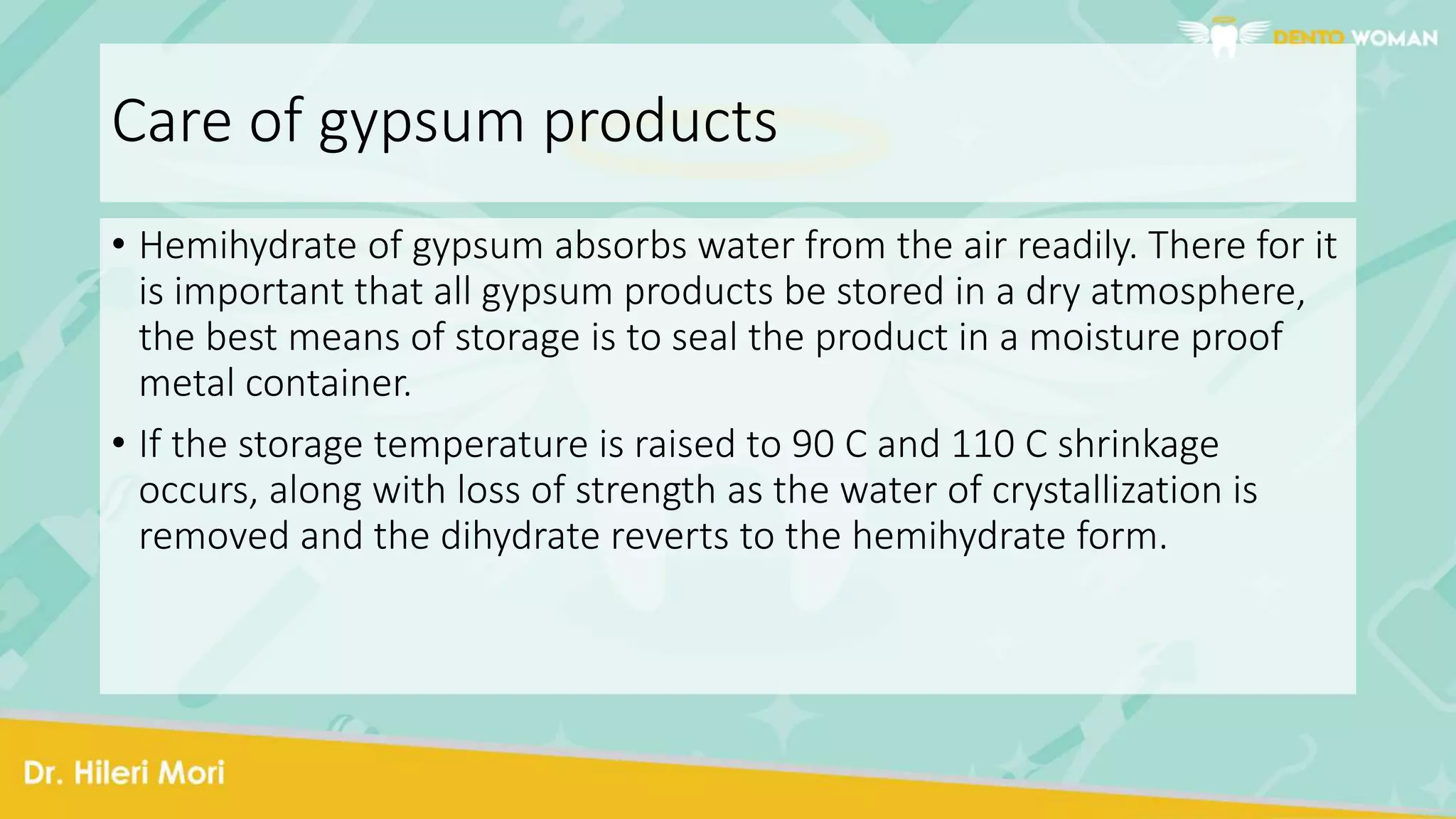 Gypsum products | PPTX