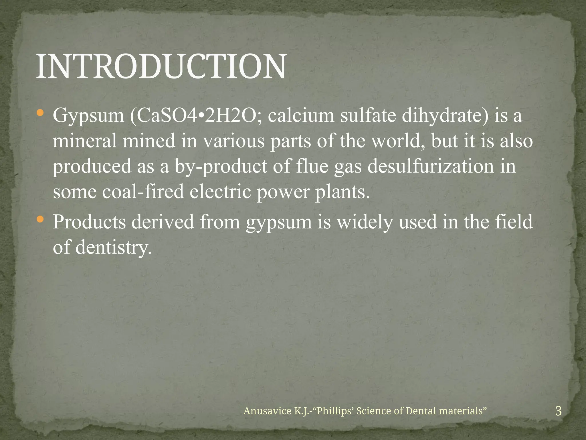 GYPSUM PRODUCTS in dental materials in prosthodontics | PPTX