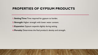 Gypsum products .pptx