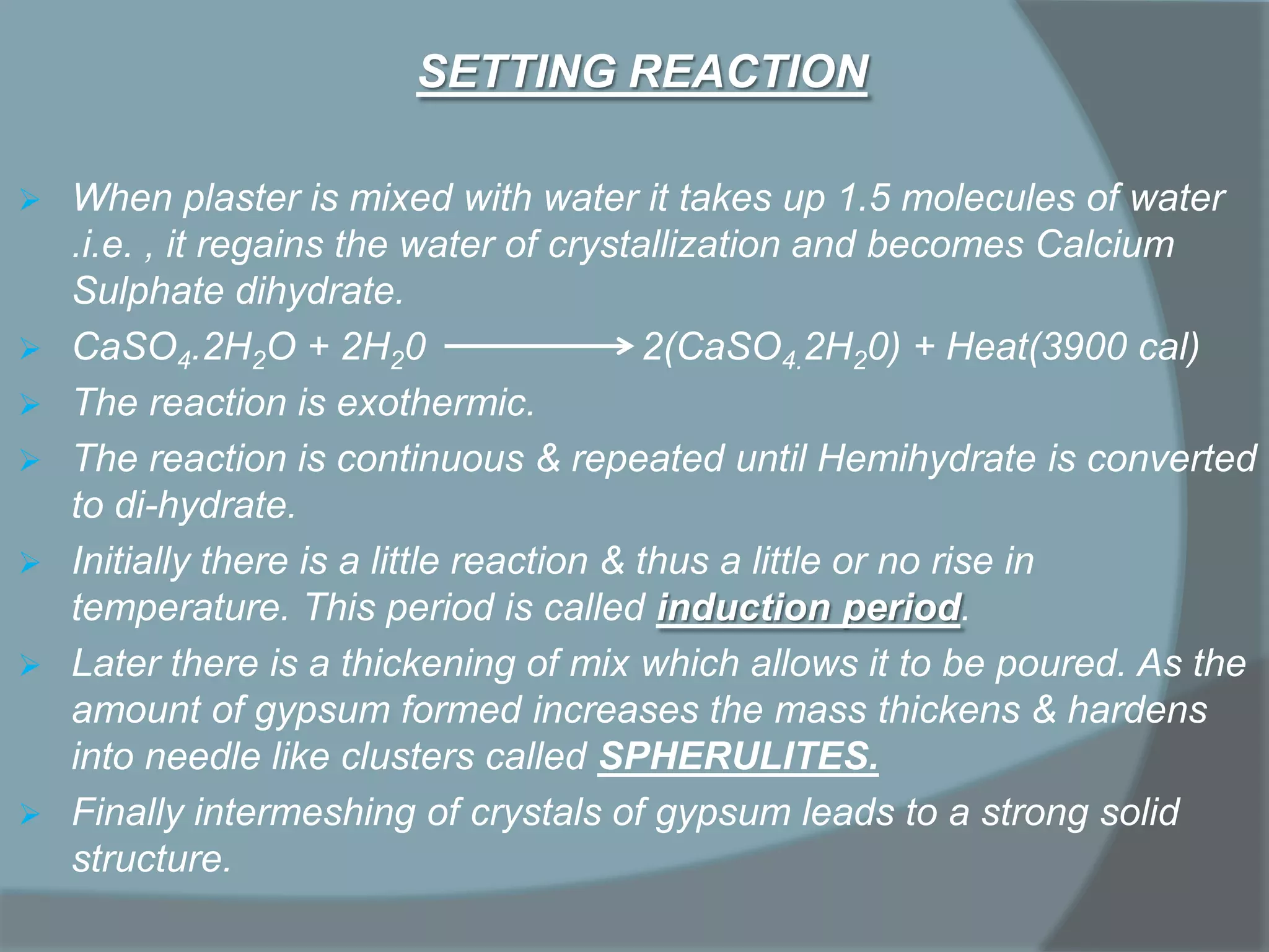 Gypsum products in Dentistry | PPTX