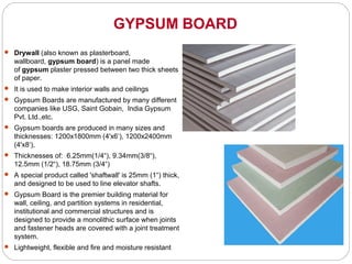 Gypsum Products | PPT