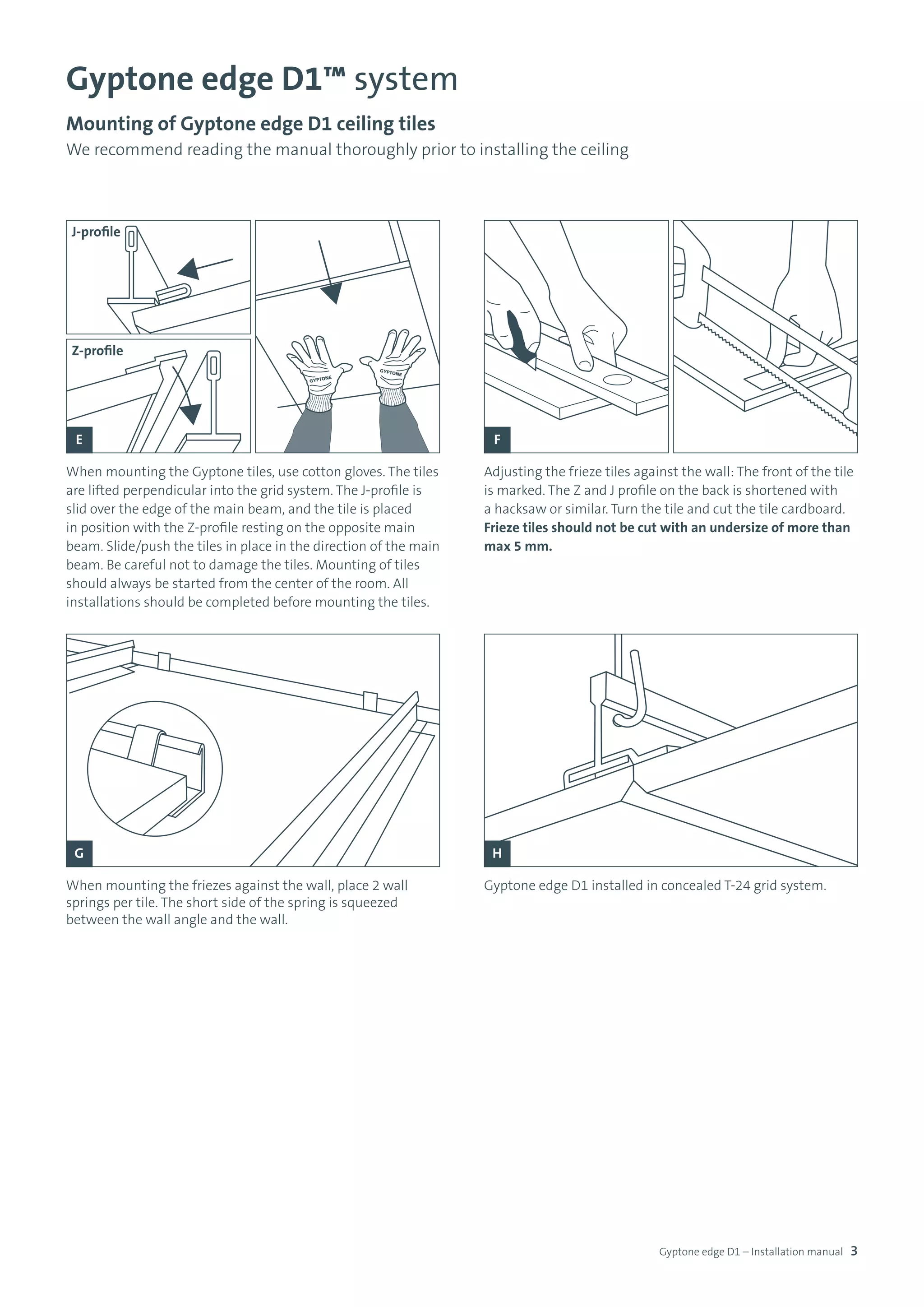 Gyptone edge d1 installation manual | PDF