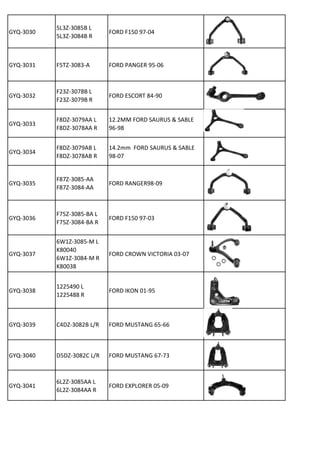 Gyq catalog jeep chrysler chery dodge ford 2017 | PDF