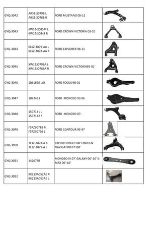 Gyq catalog jeep chrysler chery dodge ford 2017 | PDF