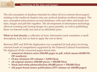 The Hungarian National Archives’ online portal on medieval charters | PPT