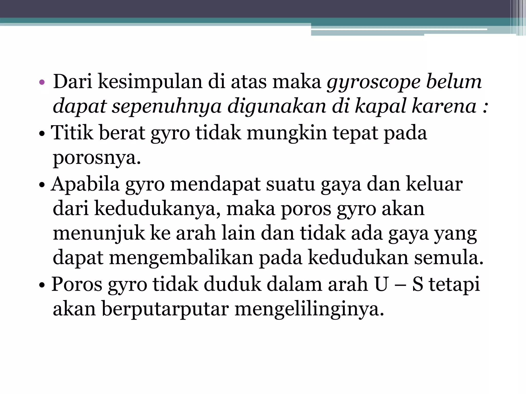 Gyro compass - kompas gasing | PPTX