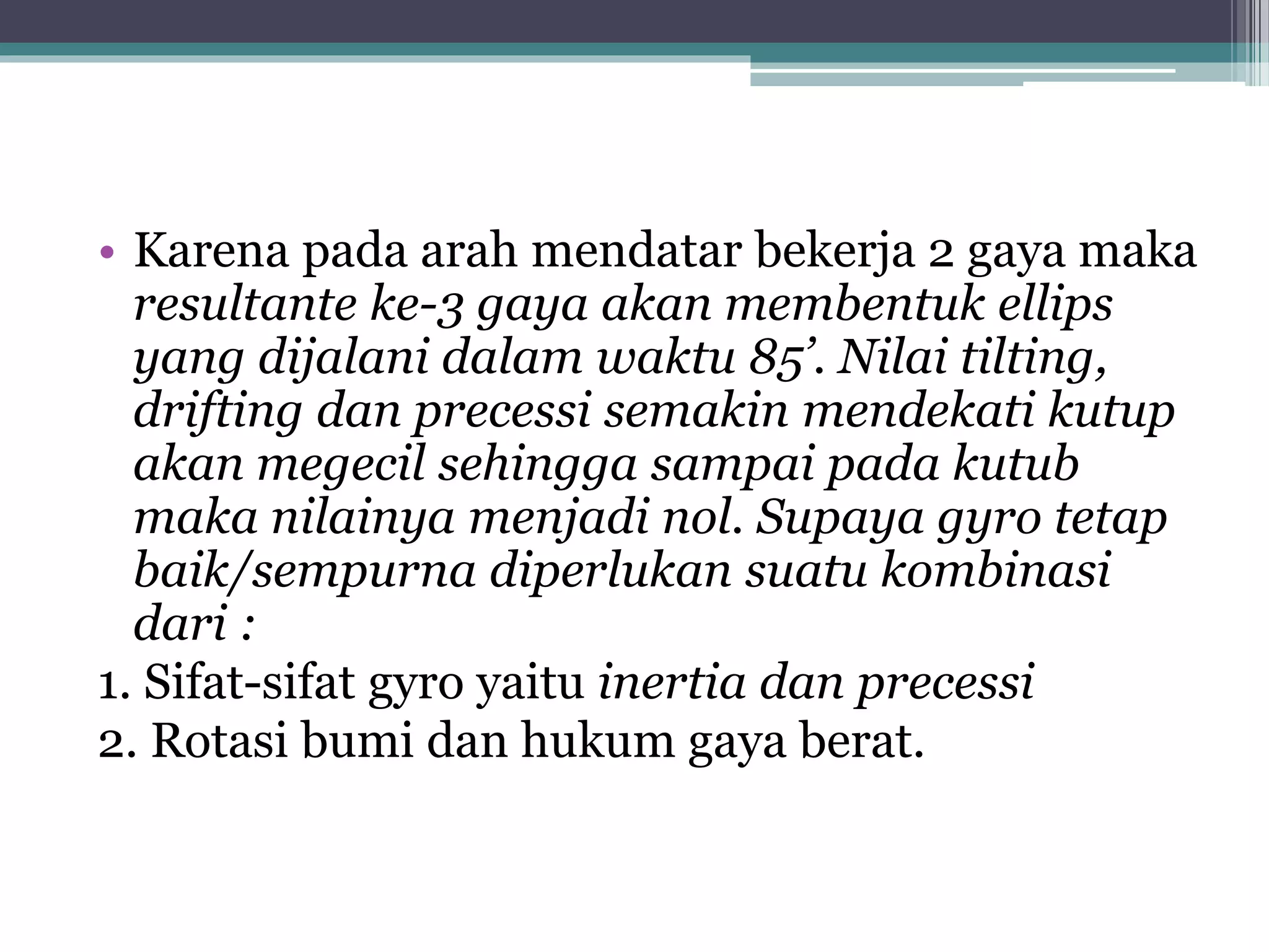 Gyro compass - kompas gasing | PPTX