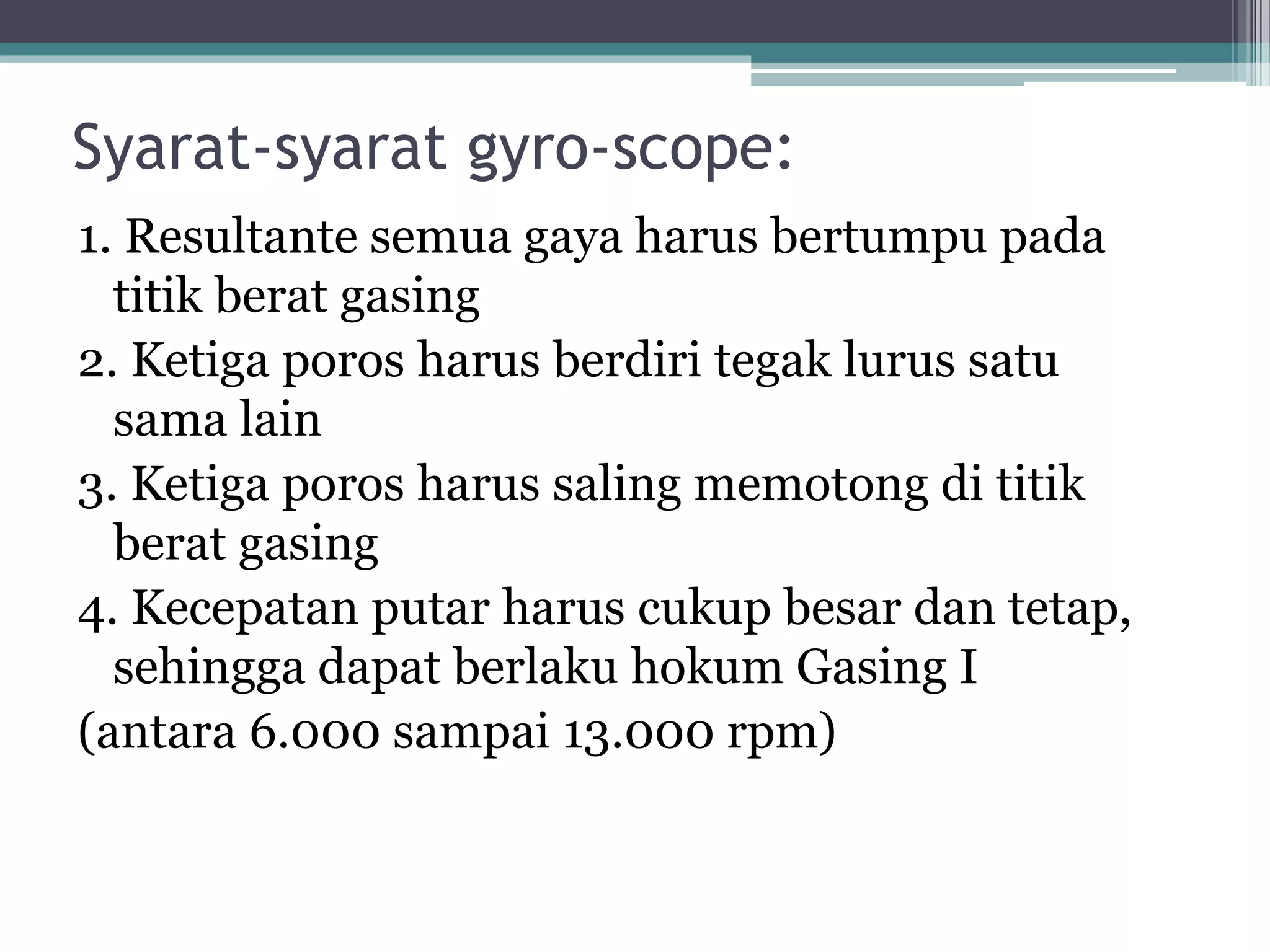 Gyro compass - kompas gasing | PPTX