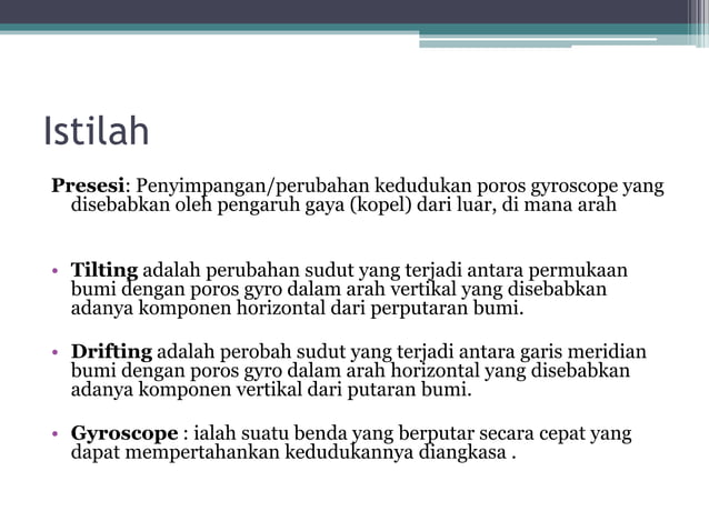 Gyro compass - kompas gasing | PPTX