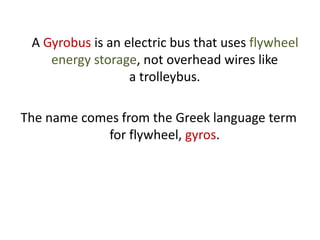 Gyro bus | PPTX