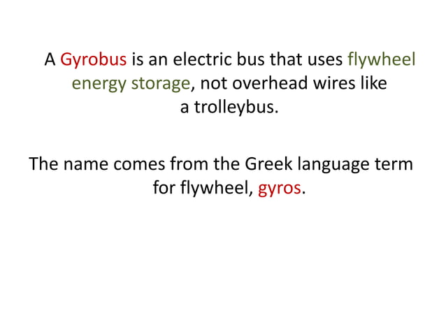 Gyro bus | PPTX