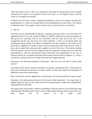 Theory of Gyrocompass | PDF