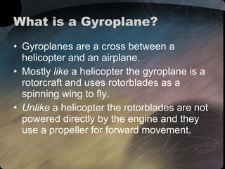Gyrocopter An Introduction | PPT