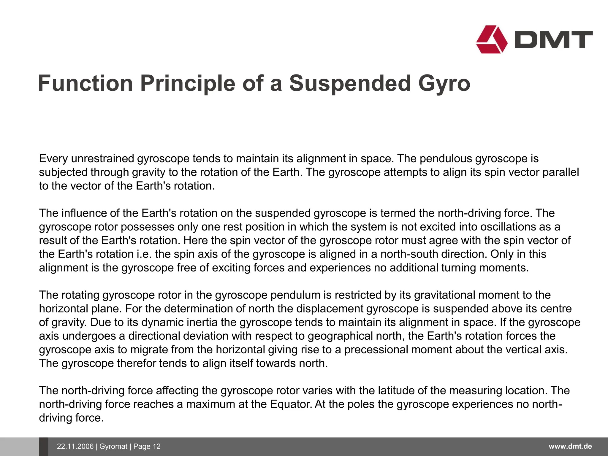 Gyromat Technology (function & principle)) | PDF