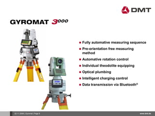 Gyromat Technology (function & principle)) | PDF