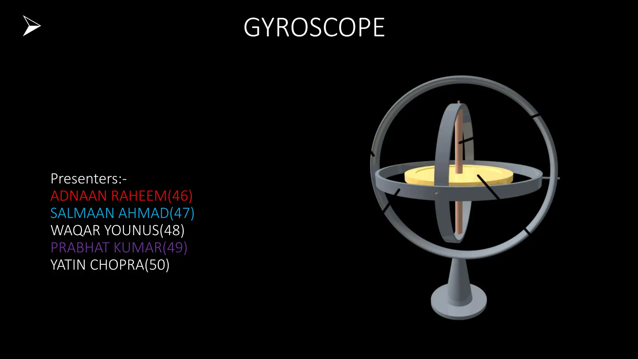 gyroscope for the measurement of physical quantity | PPT
